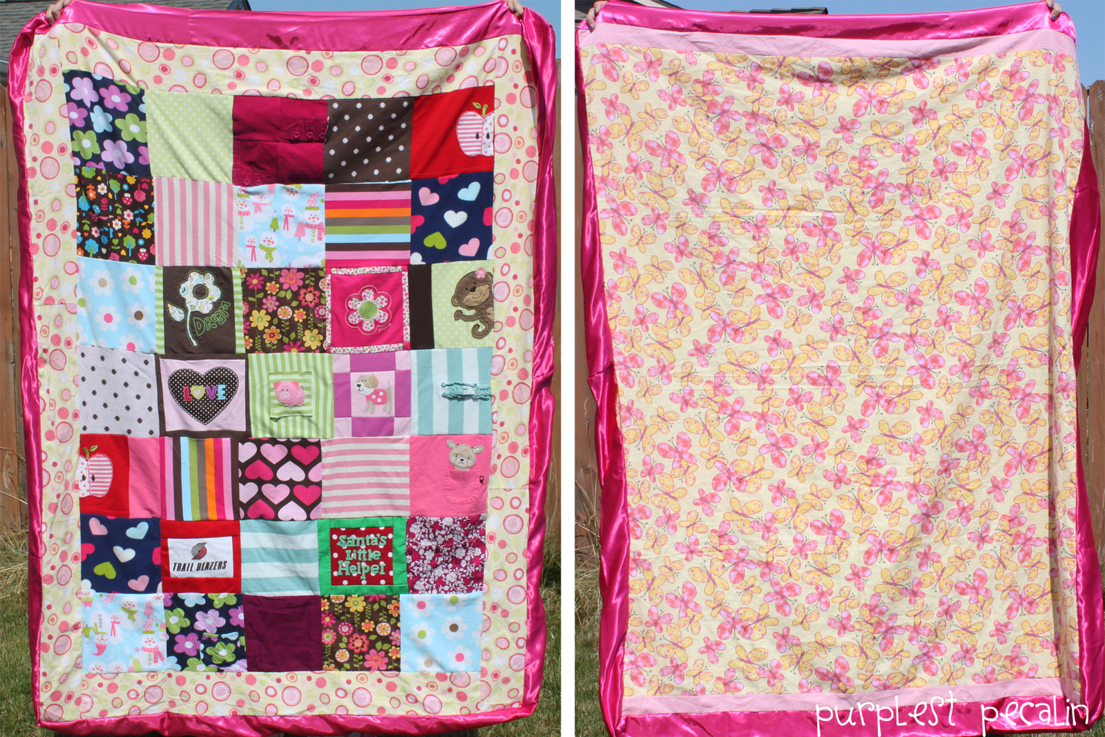 Purplest Pecalin: Addison's Memory Quilt