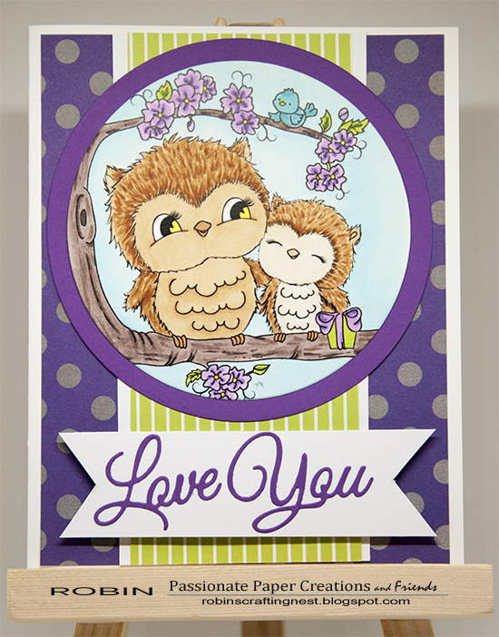 Robin's Crafting Nest: Di's Digi Stamps "Whoo Loves You"
