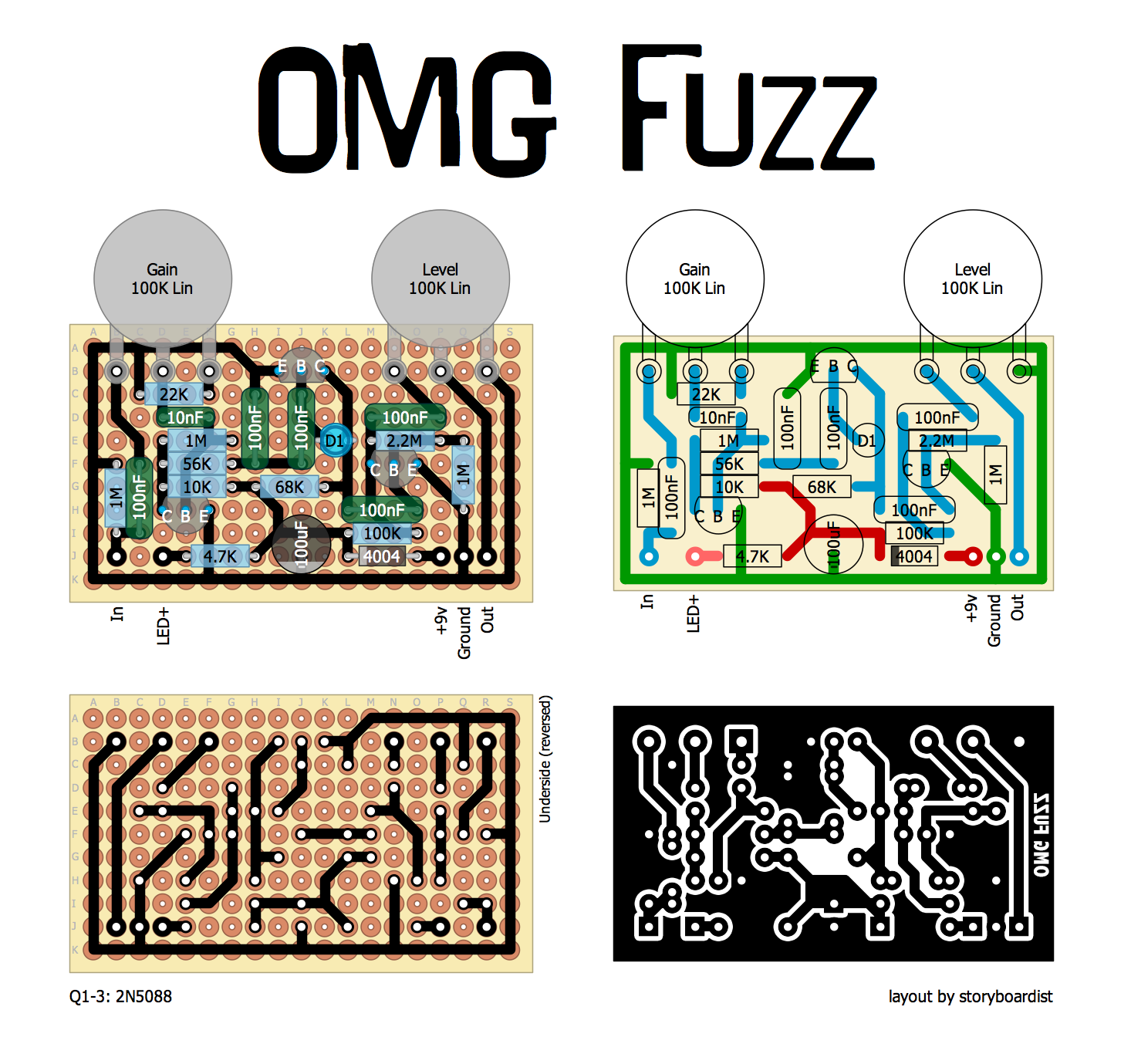 Perf and PCB Effects Layouts: OMG Fuzz