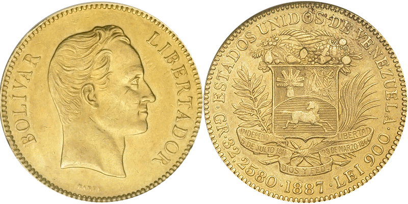 NUMIS VENEZUELA: EL PACHANO PRIMERA MONEDA DE ORO ACUÑADA EN VENEZUELA