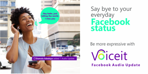 Goodbye boring Facebook status, be more expressive? Voiceit!!!