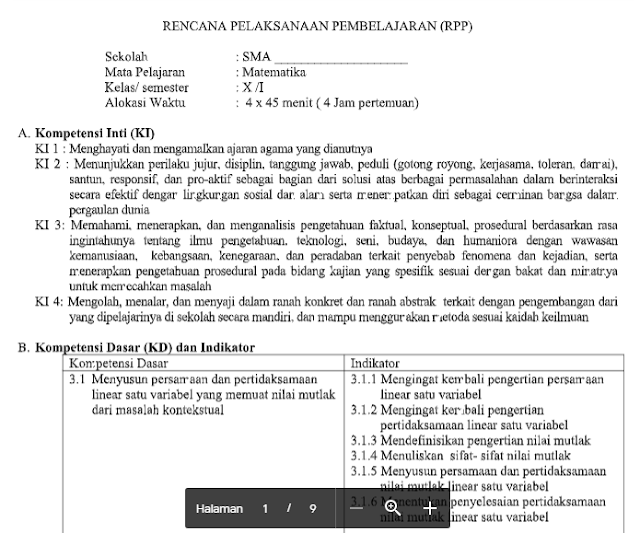 Contoh rpp k13 sma - pasetek