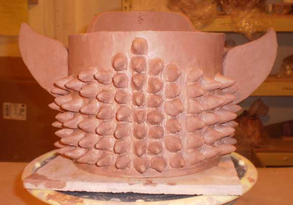 Aberrant Ceramics: Spiky Demon Pot WIP