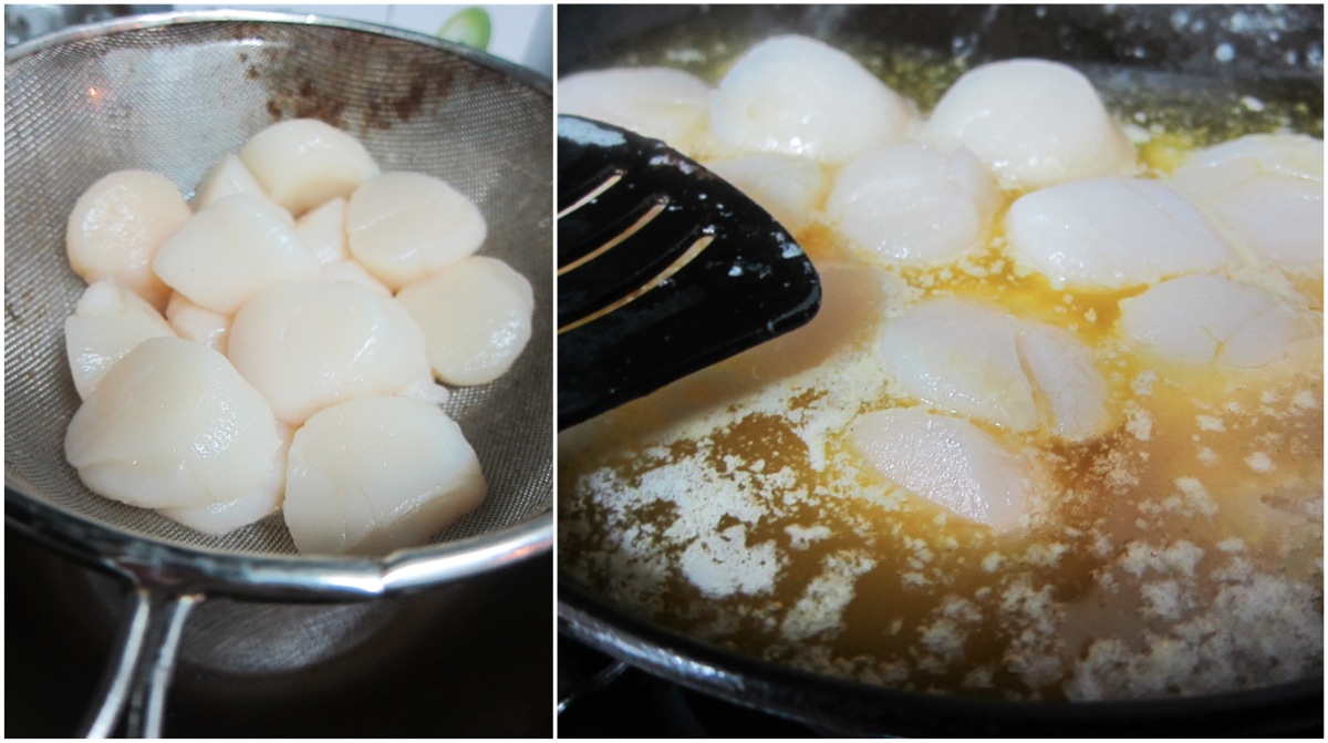 Foodmanna: Butter poached scallops with truffle shavings