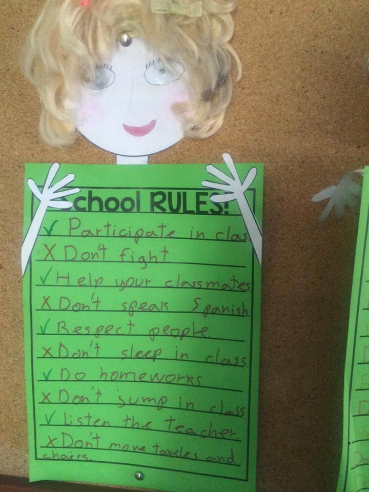 OUR ENGLISH CLASS: Rules crafts