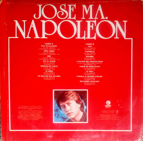 JOSÉ MARÍA NAPOLEÓN "EL POETA DE LA CANCIÓN": DISCOGRAFÍA ...