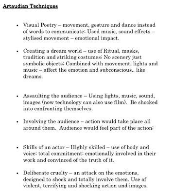 Experimental Theatre: Antonin Artaud