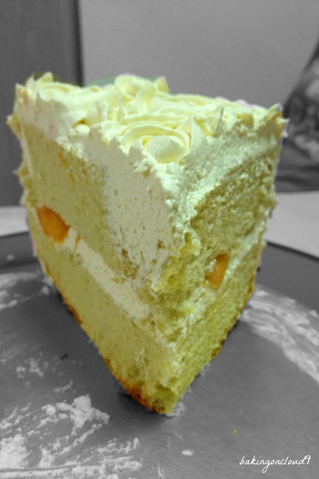 Baking on Cloud 9: Mango cream cake