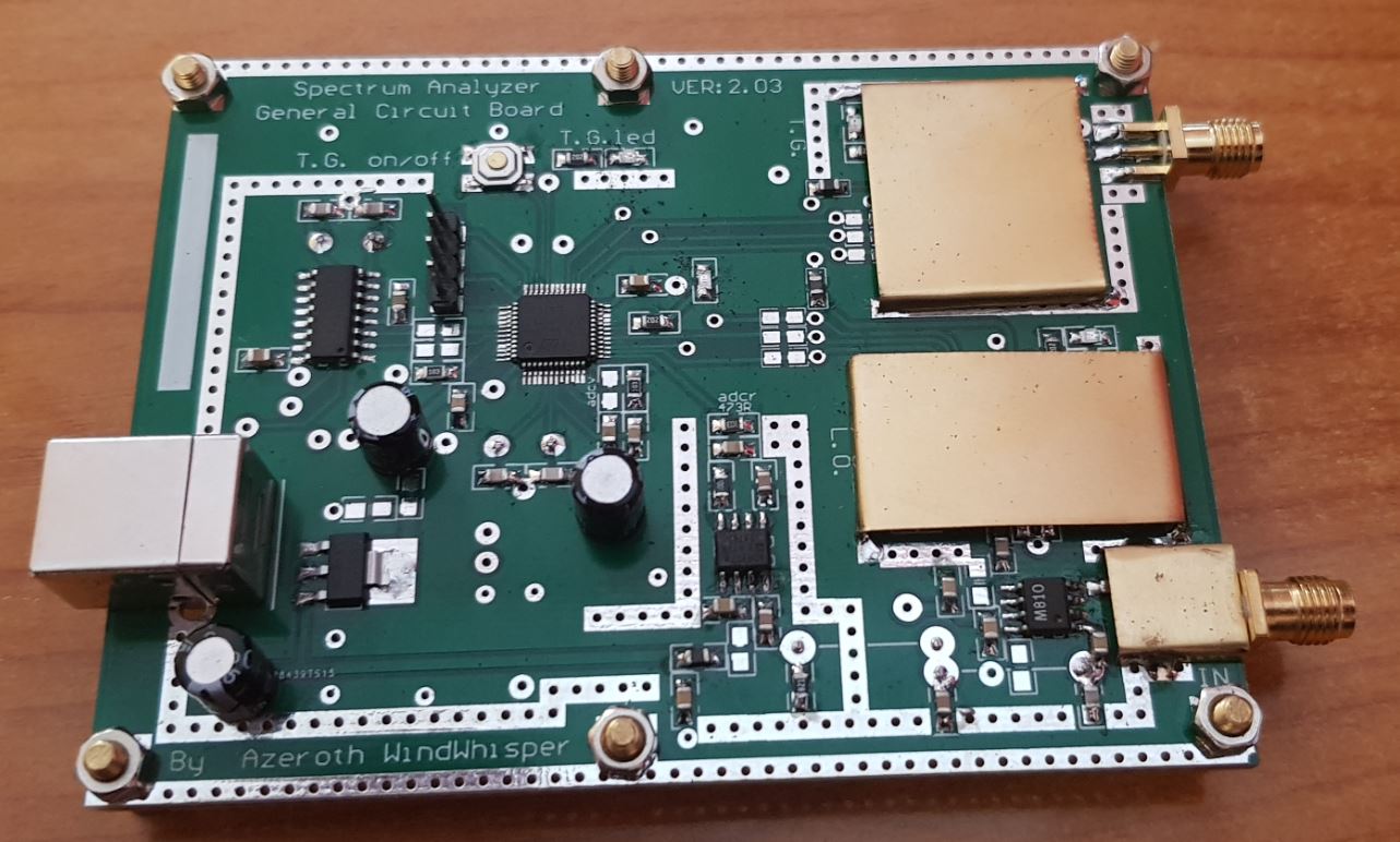 V2 032 Spectrum Analyzer Latest Version Simple Spectrum Analyser D6 With Trace Generator