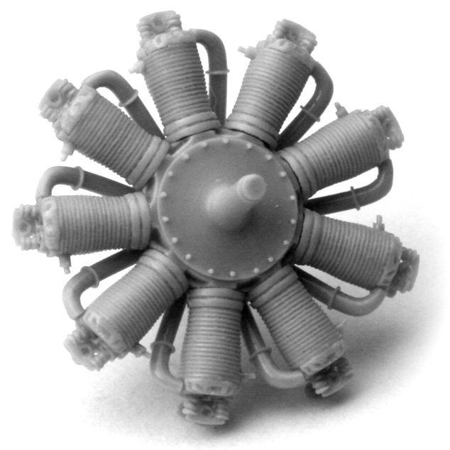 Small Stuff Models: 72103 1/72 Le Rhône 9J/Oberursel Ur.II (110 hp) Engine