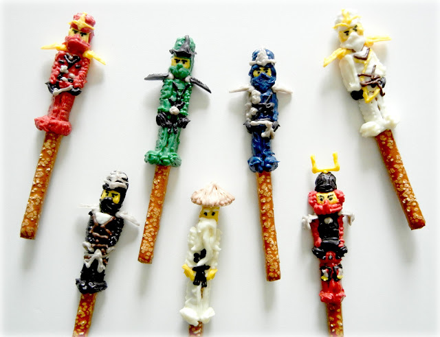 Sugar Swings! Serve Some: lego ninjago pretzel sticks