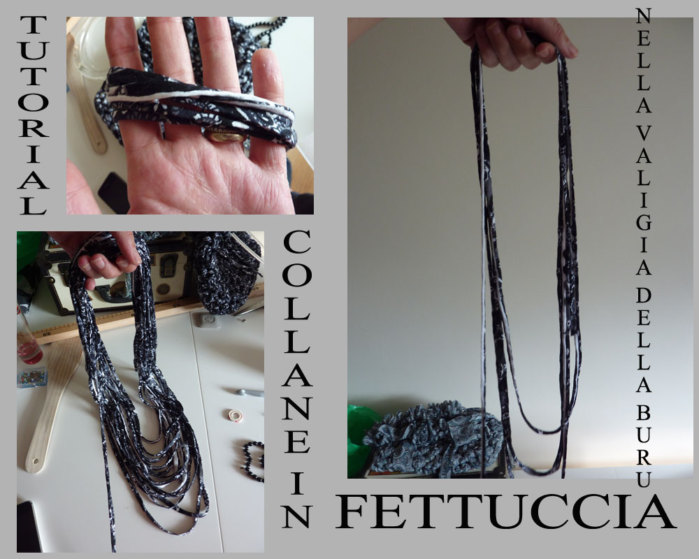 Nella valigia della Buru: TUTORIAL COLLANA IN FETTUCCIA - Come realizzare una collana con la ...