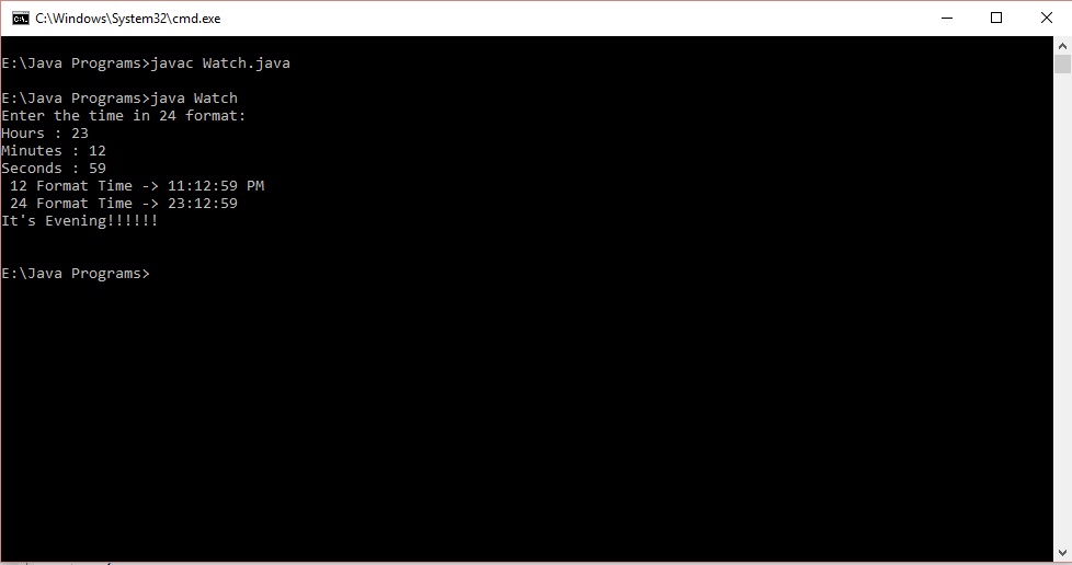 Java Programing: Program to display time in 12 and 24 hours formats. Java Programing: Program to display time in 12 and 24 hours formats.