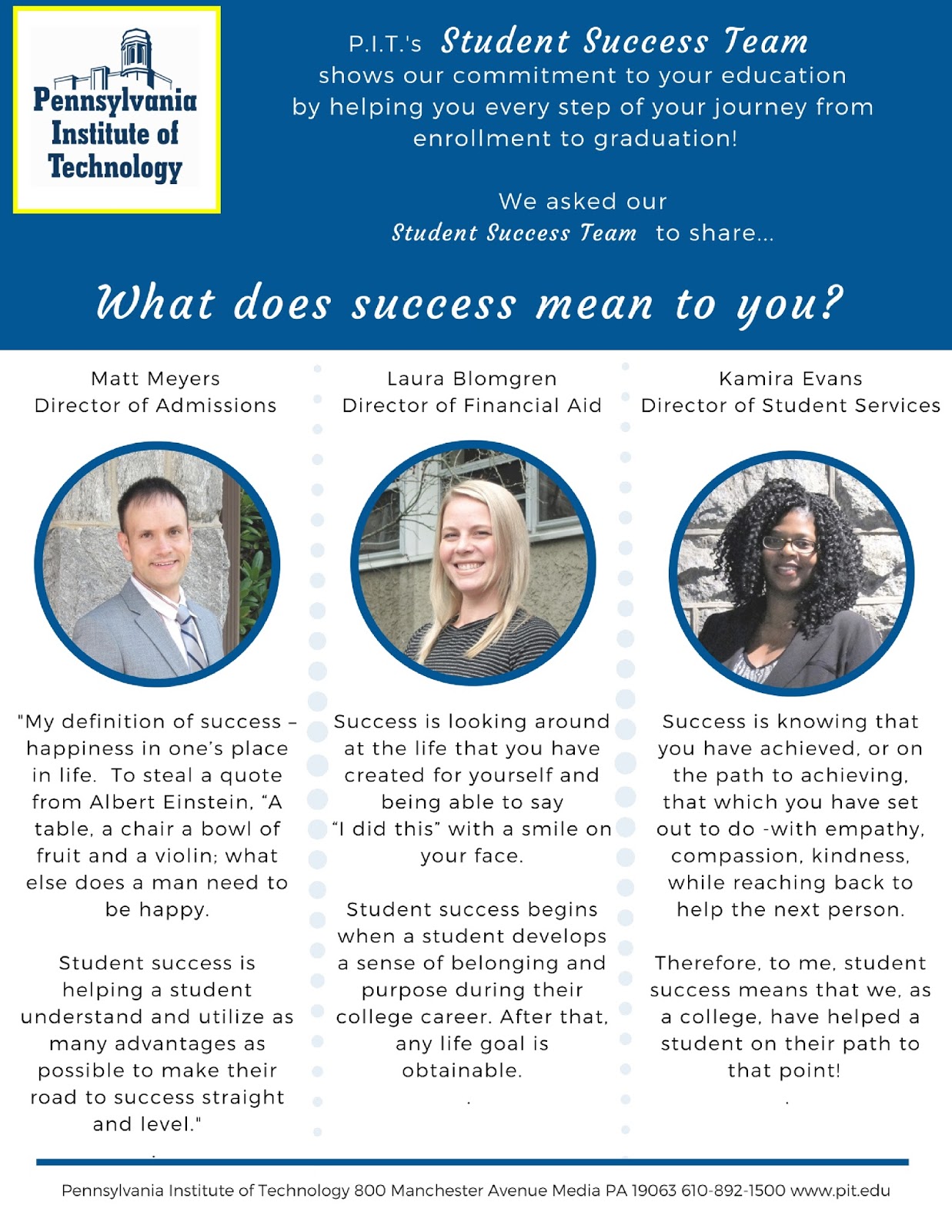 Meet our Student Success Team!