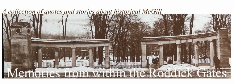 Memories from within the Roddick Gates