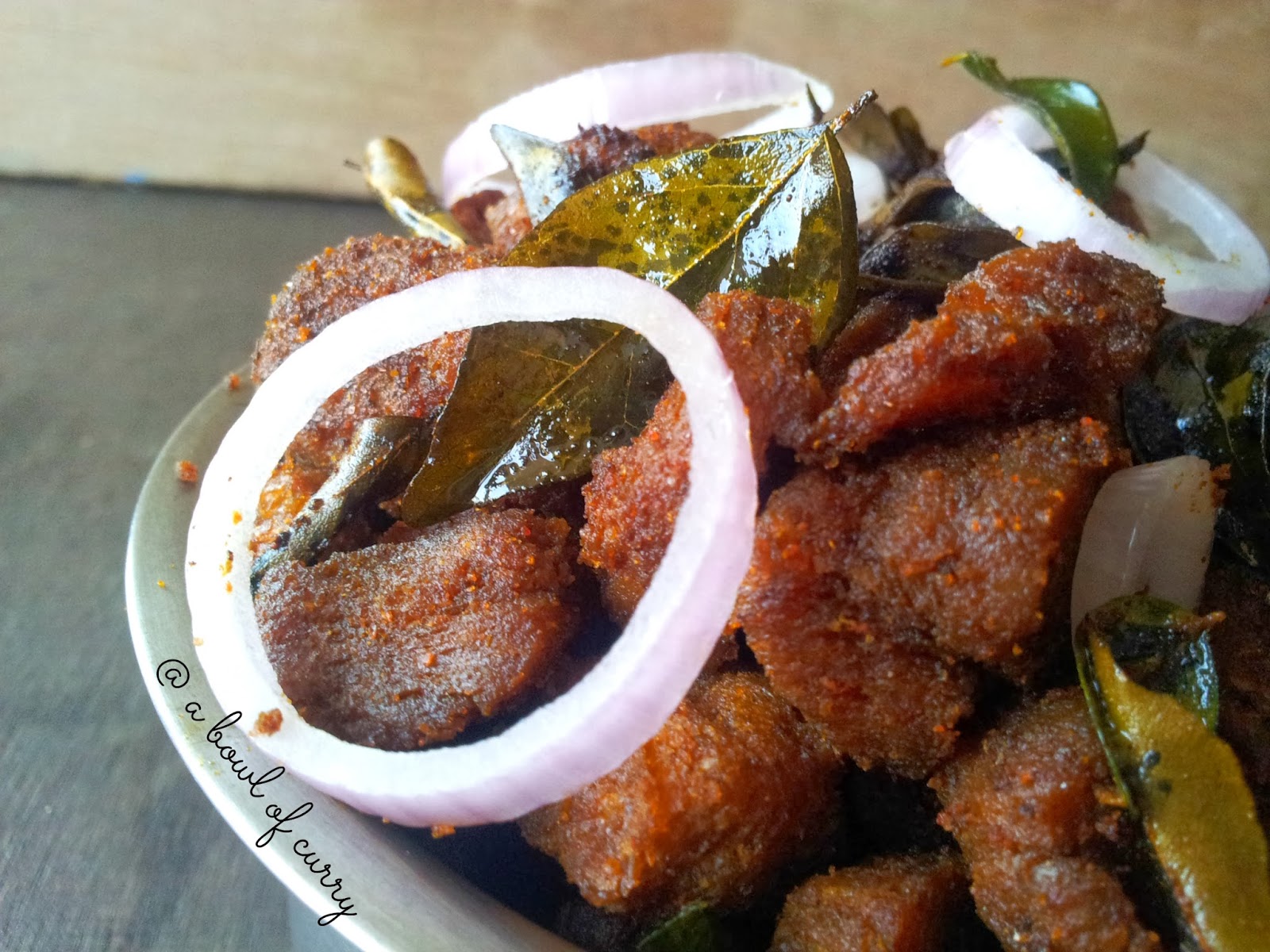 A Bowl Of Curry: Spicy Soya Chunks Fry - Meal Maker Fry