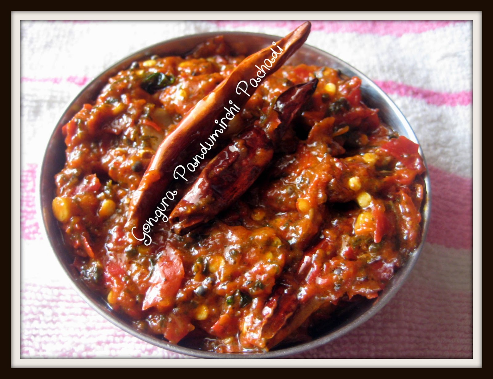 Recipe Den: Gongura Pandumirchi Pachadi