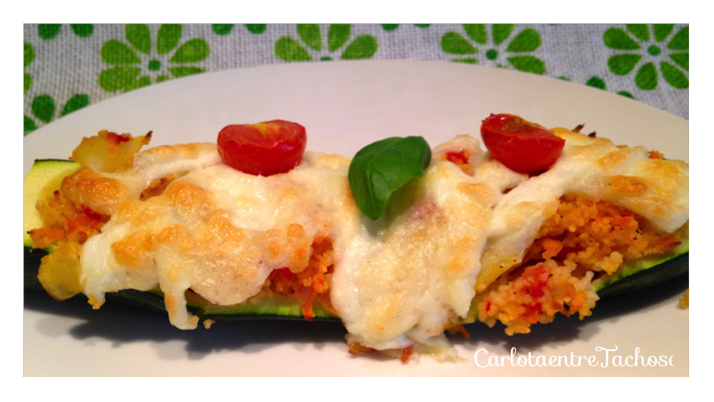 Courgettes Recheadas com Legumes e Couscous - Carlota entre tachos