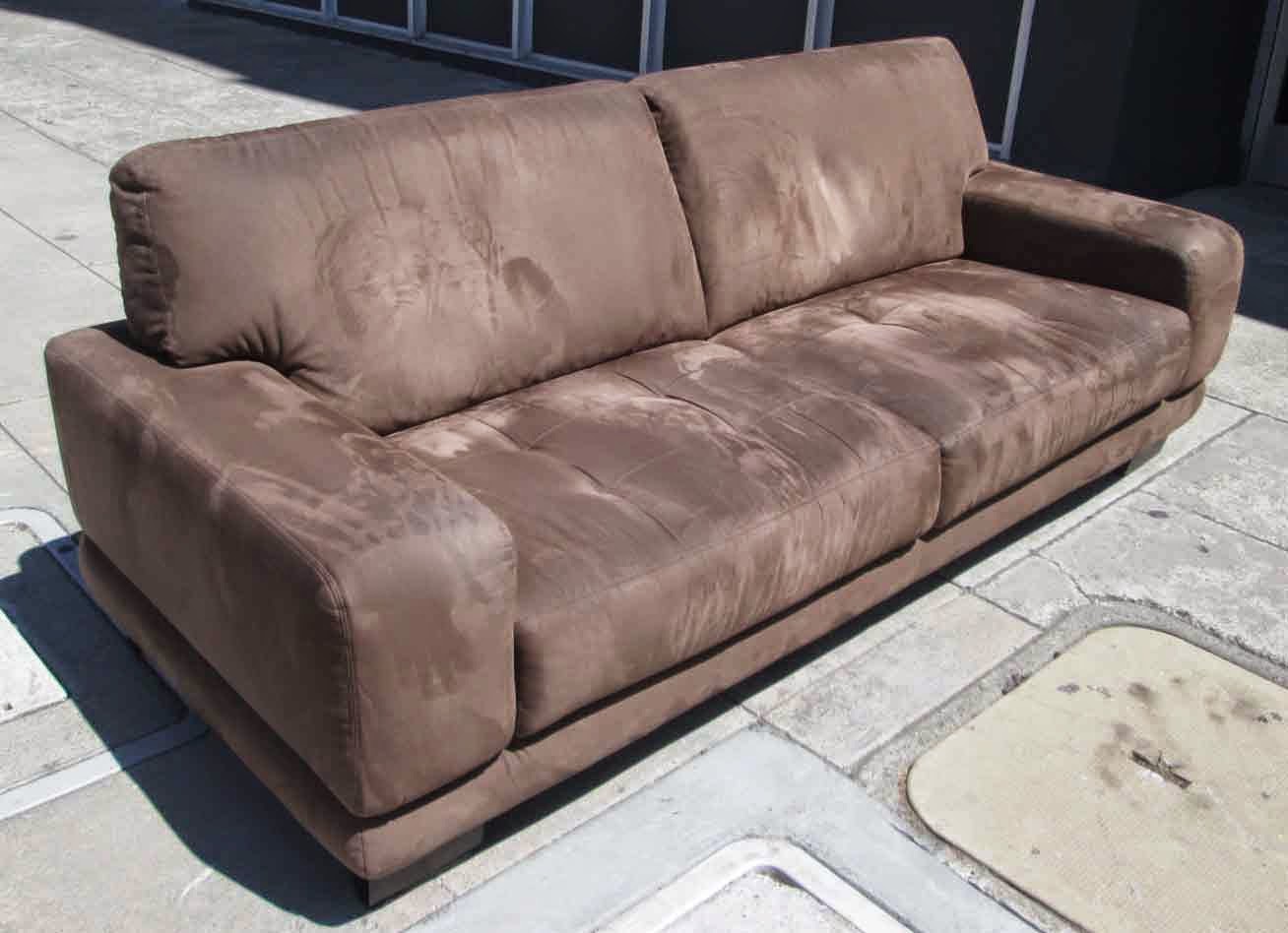 UHURU FURNITURE & COLLECTIBLES: SOLD Mocha Sofa - $150