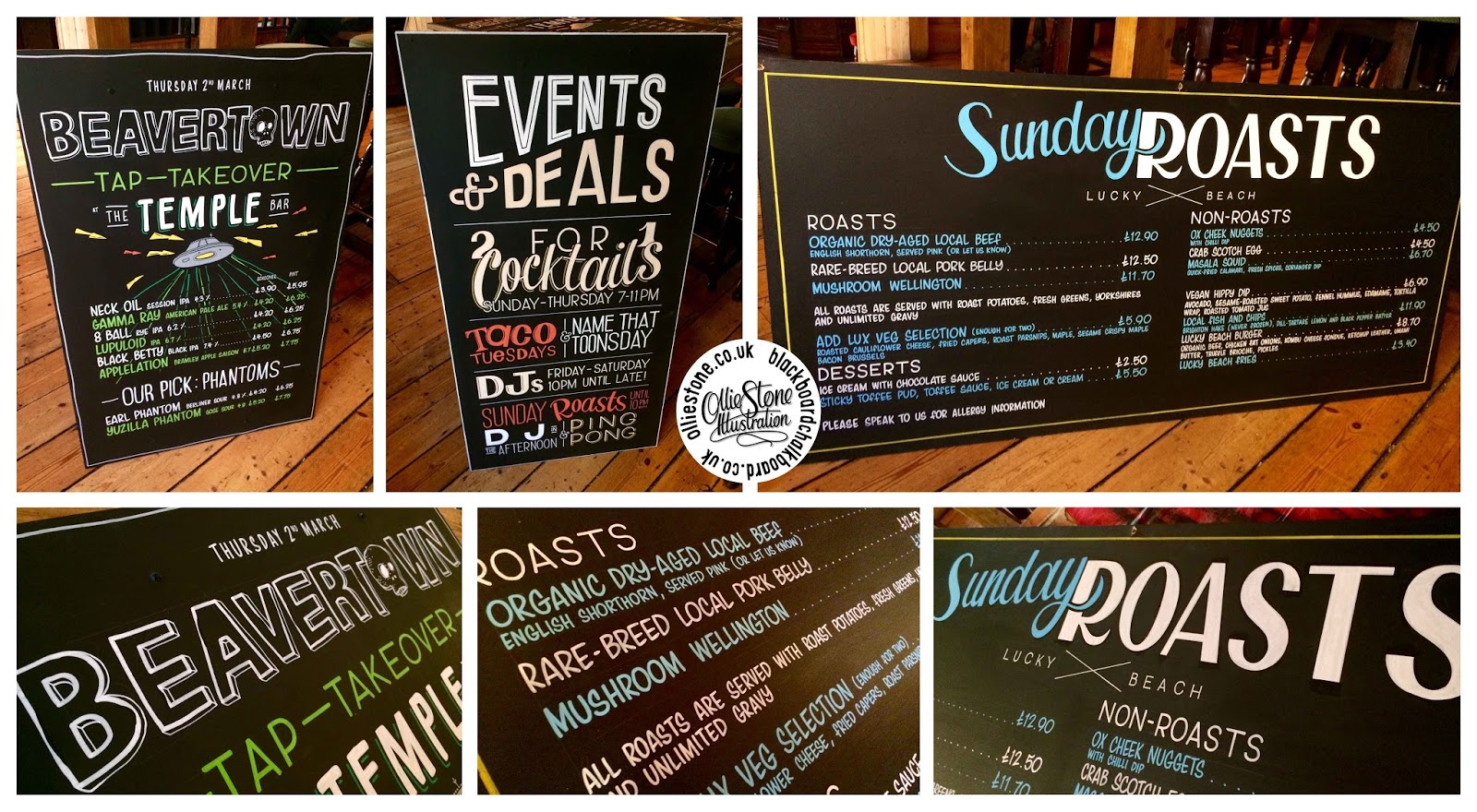 Chalk Artist by Ollie Stone: Pub, bar and restaurant chalkboard and ...