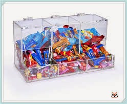 Display Acrylic Aditya: Pembuatan Tempat Permen dan Bahan Makanan dari ...