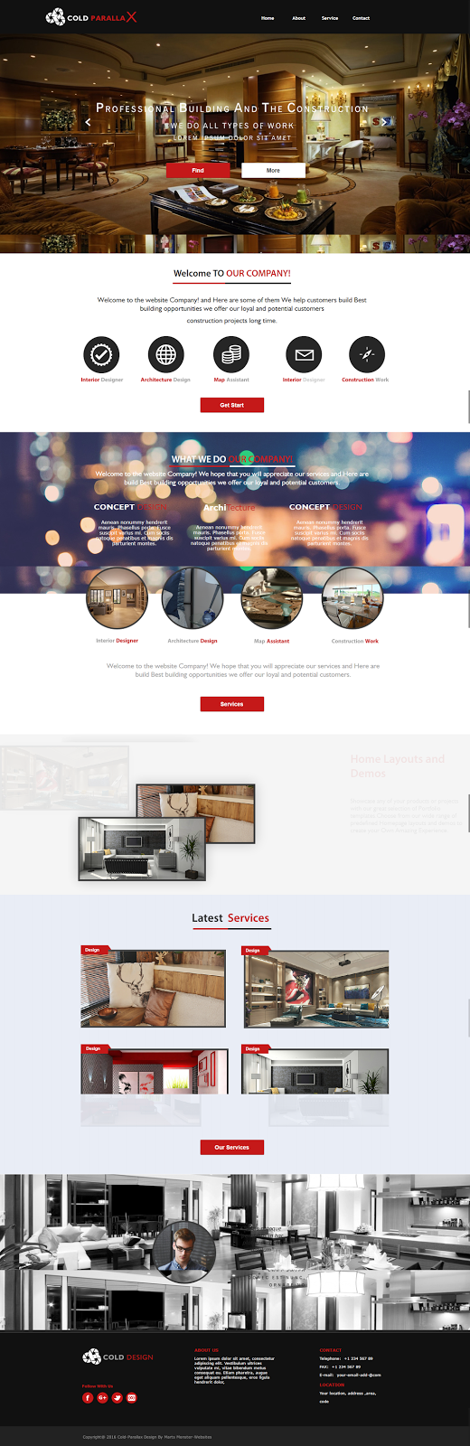 Cold Parallax Serif Webplus Template ~ The PC Soft