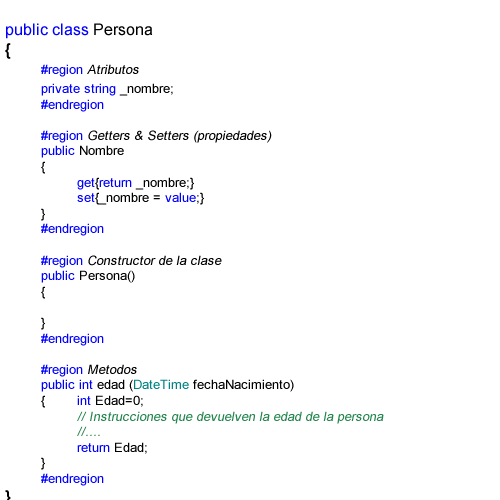 Hablemos de clases en C# ~ Edder Rosado Lira
