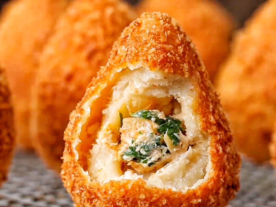 Brazilian Chicken Croquettes (Coxinha)