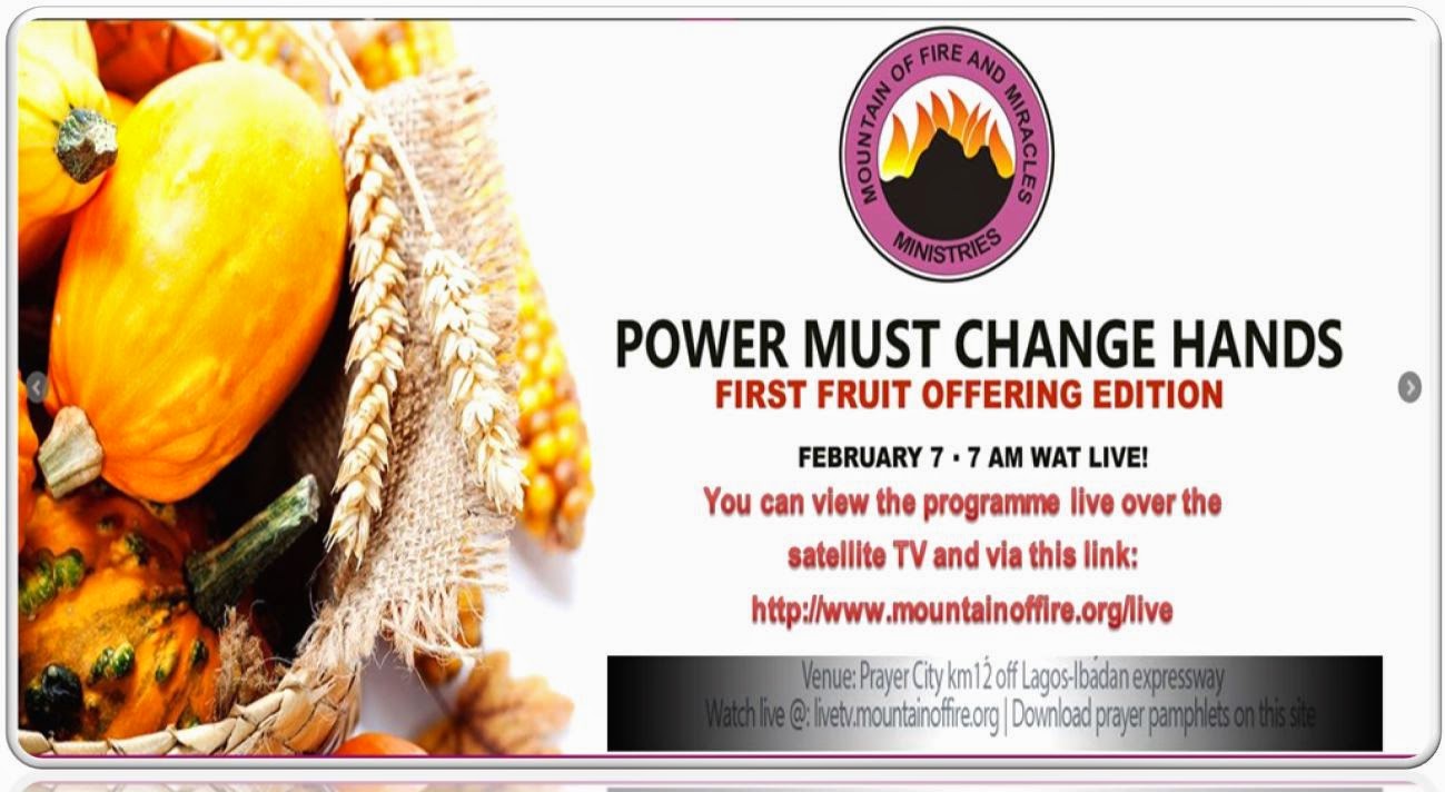 PMCH February - First-Fruit Offering Prayer Points