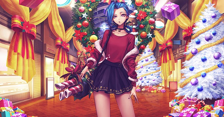 League Of Legends Jinx - Christmas [Xroulen] Wallpaper Engine