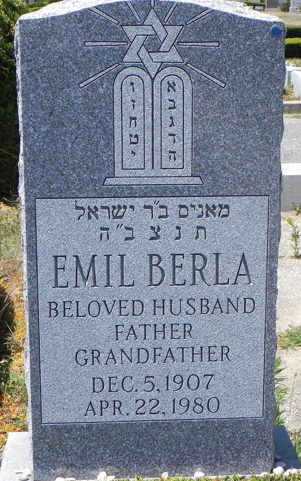 (going) The Extra Yad: Tombstone Tuesday: Emil and Rozalia Berla, Beth ...