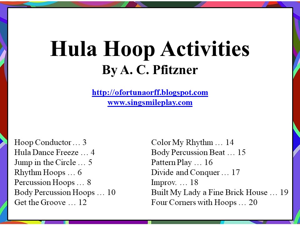 O For Tuna Orff: Hula Hoop Activities