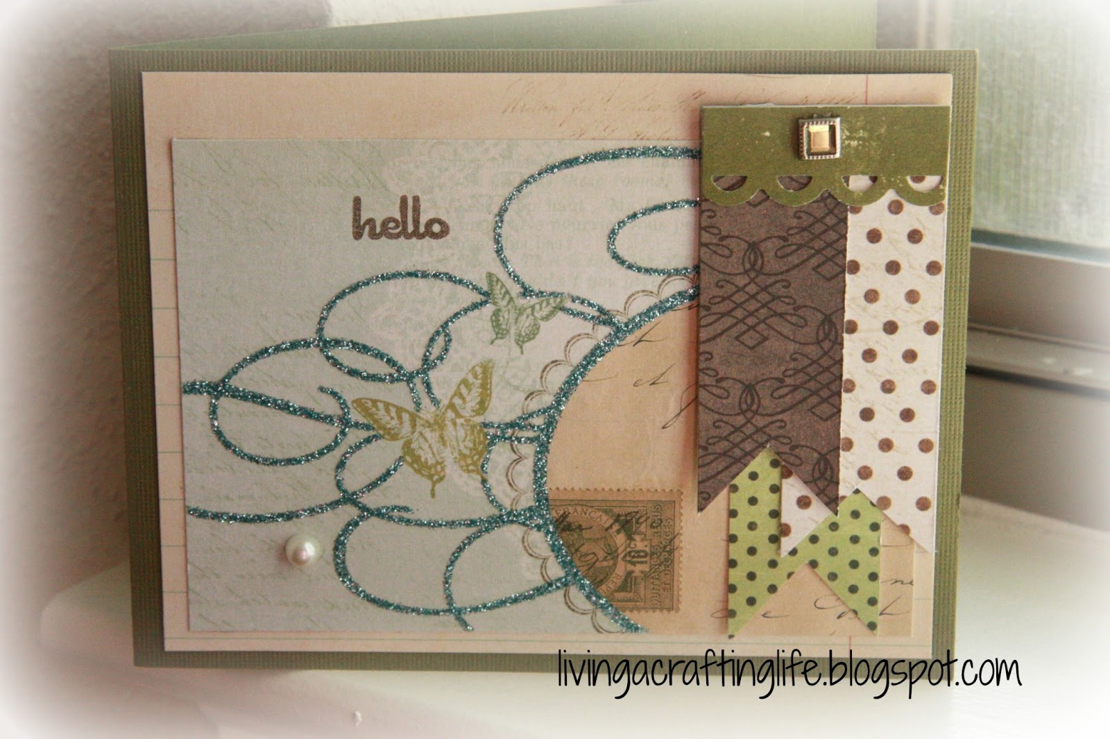 Living a Crafting Life: Card Making Process: "Lost and Found" Card Ideas