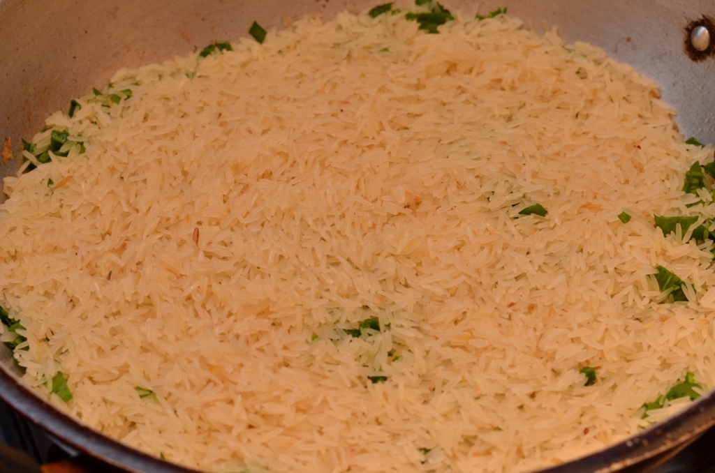 The Art of Uzbek Cuisine: Buhorocha bahsh palov (Pilaf with greens)