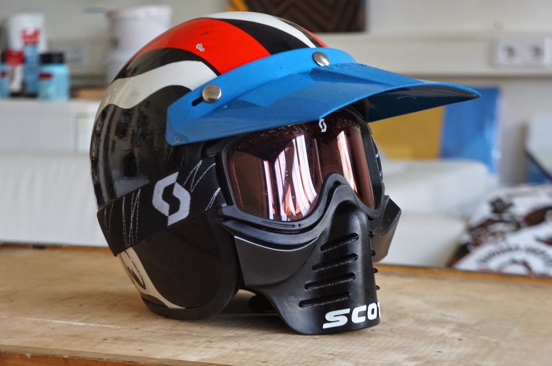 BUBBLE VISOR: Motorcycle House - Scott Safari Facemask Review
