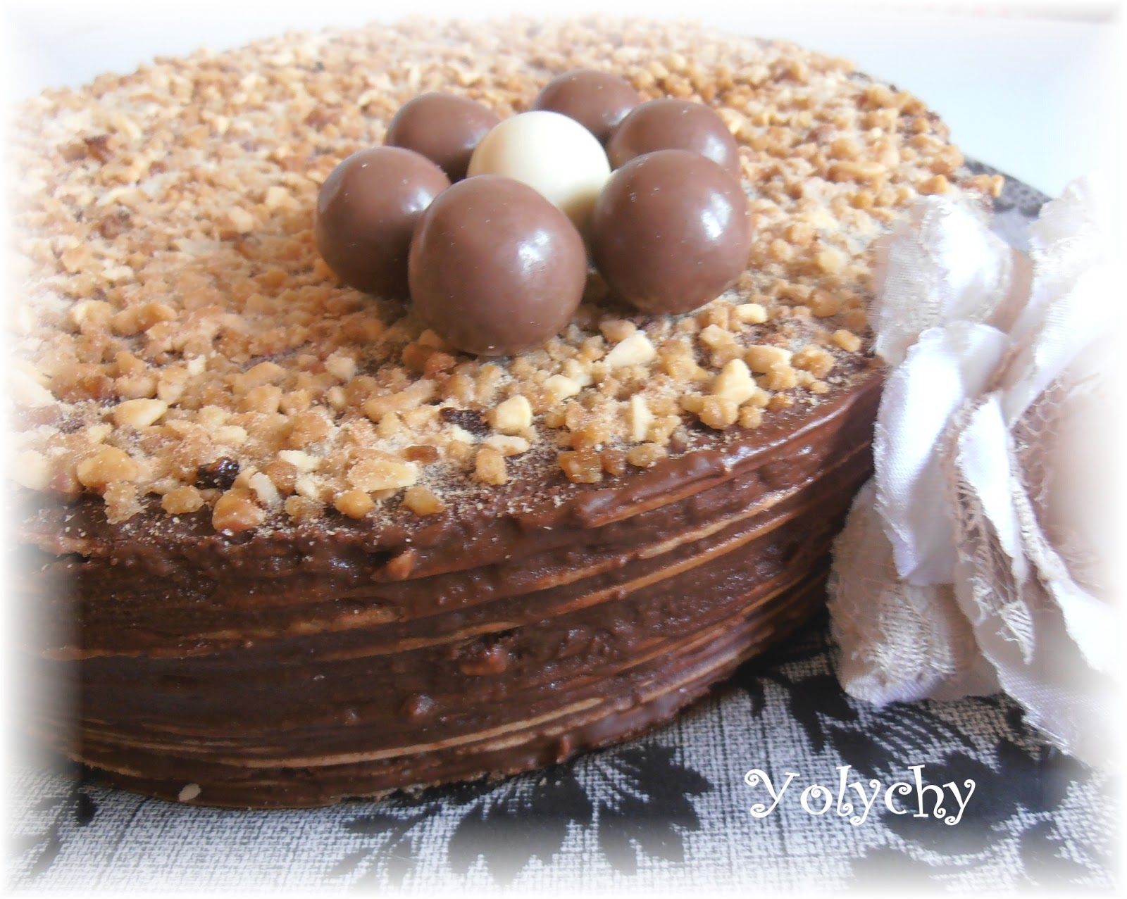 El postre lo pongo yo: TARTA DE OBLEAS CON CHOCOLATE