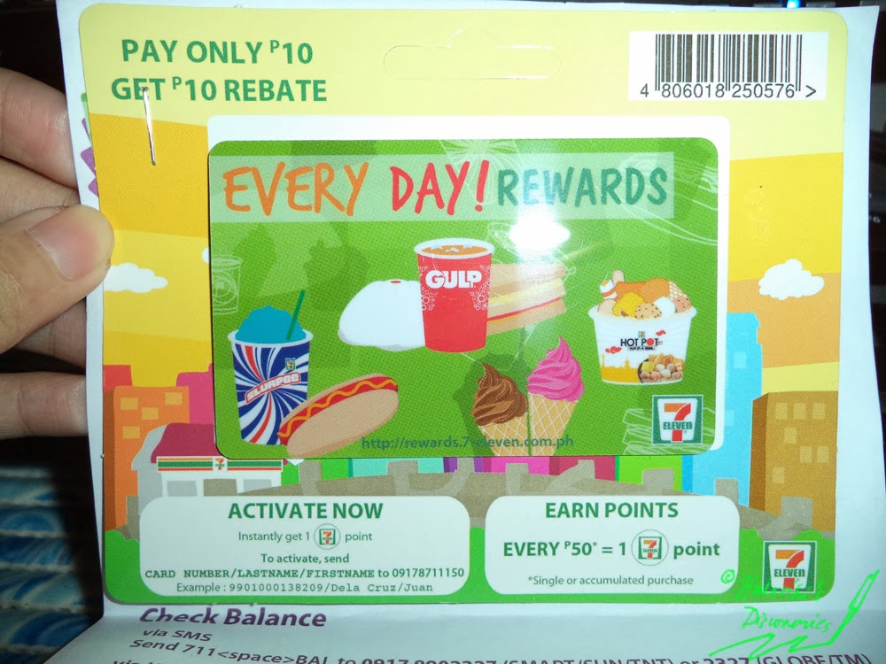 Hainrihi's Discoveries: Random Post | The 7-11 Everyday Rewards Card