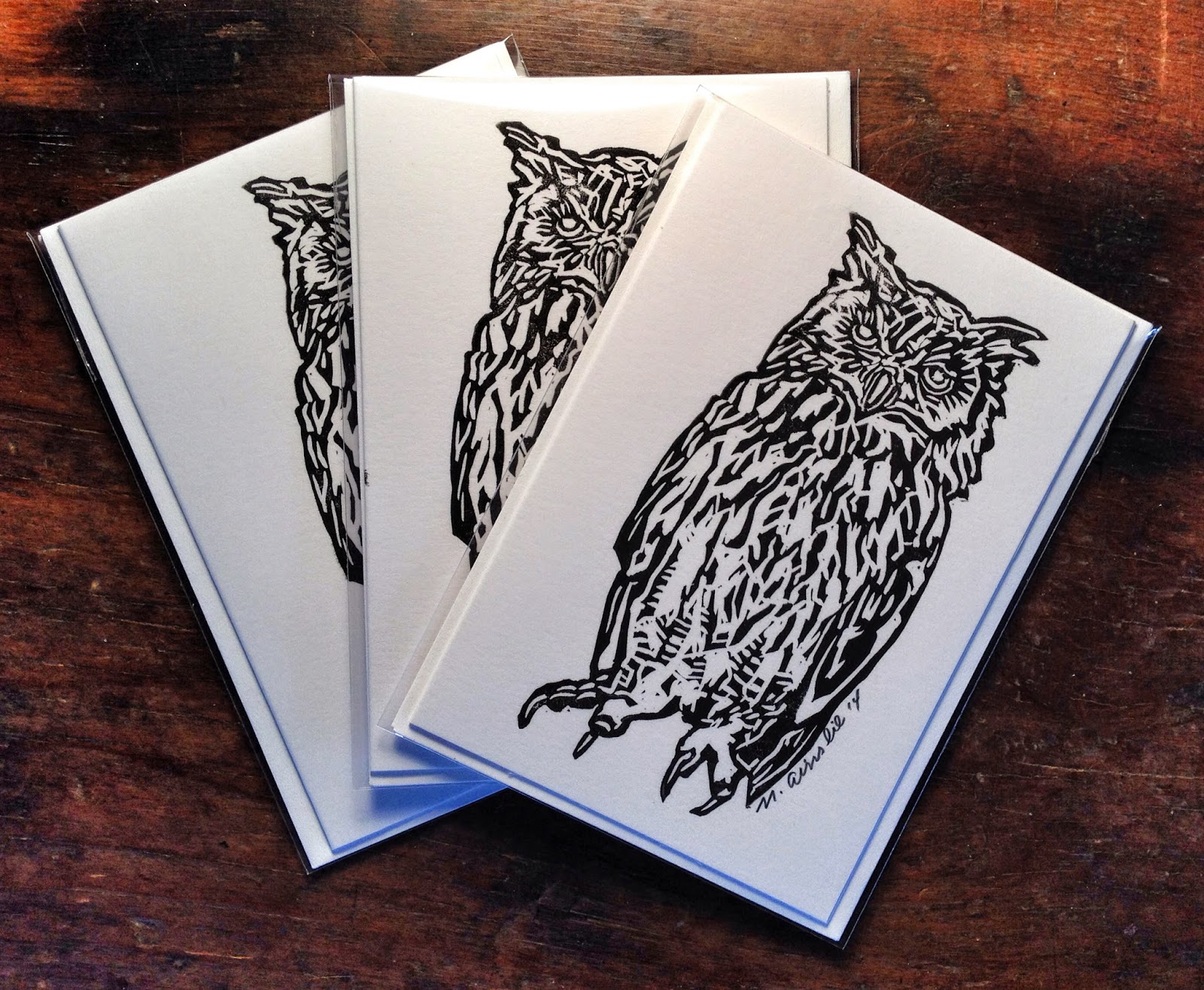 Mark Ainslie Artist and Printmaker AKA FableMountain Who Makes Linocut