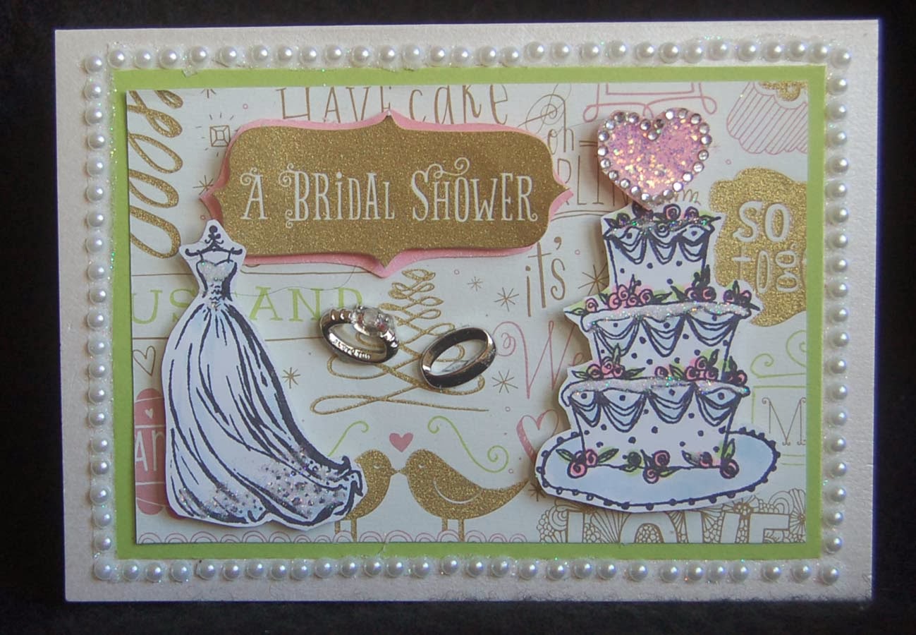 Lynn's Craft Blog: Bridal Shower Card