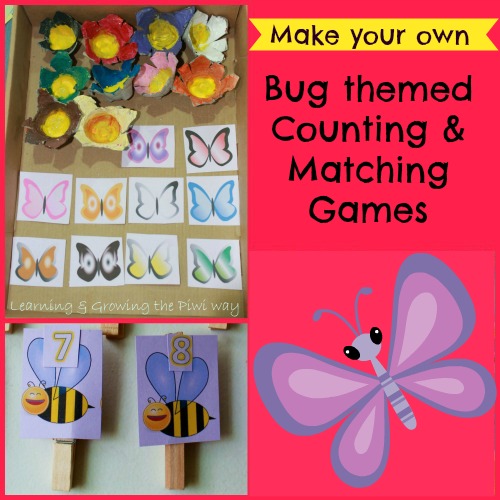 Preschool Spring Bee and Butterfly Trays for Colors and Counting (Free ...