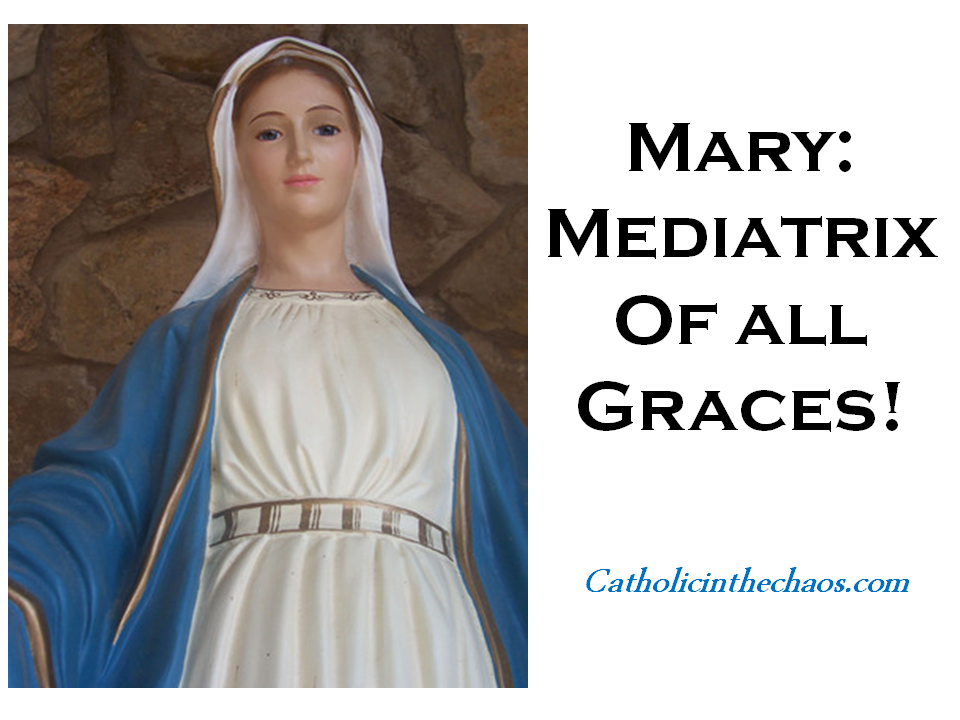 Catholic In the Chaos: Mary: Mediatrix of All Graces!