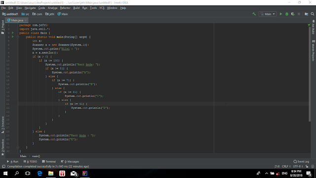 Cara Membuat Program Ranking Nilai Java Script IF ELSE - Jago Ilmu