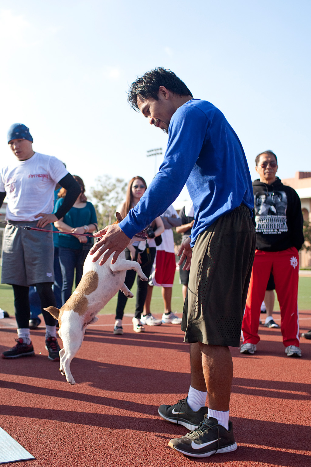Dan Krauss - Photo Blog: Manny Pacquiao Training With His Dog, Pacman
