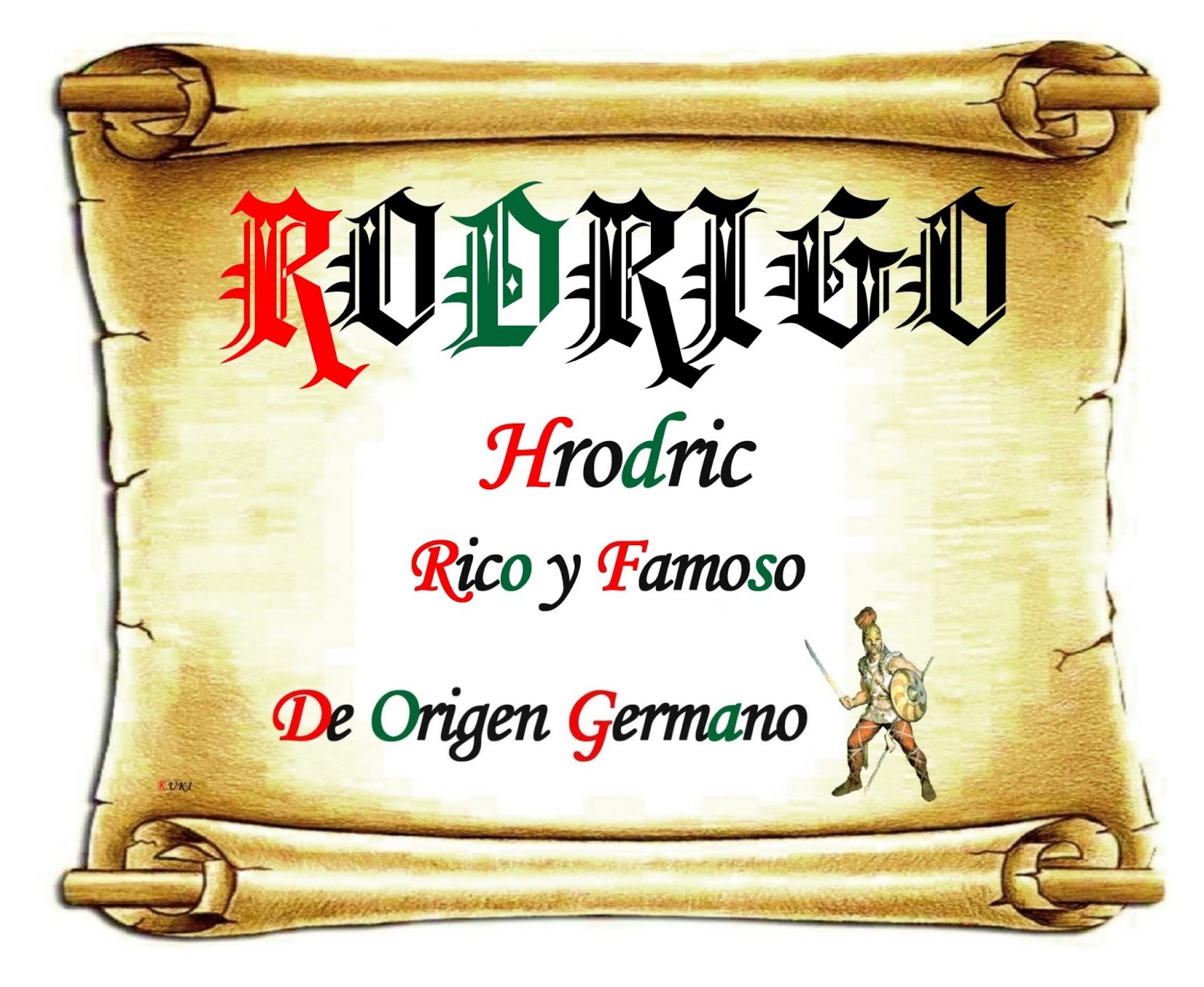 El origen de los nombres: Rodrigo