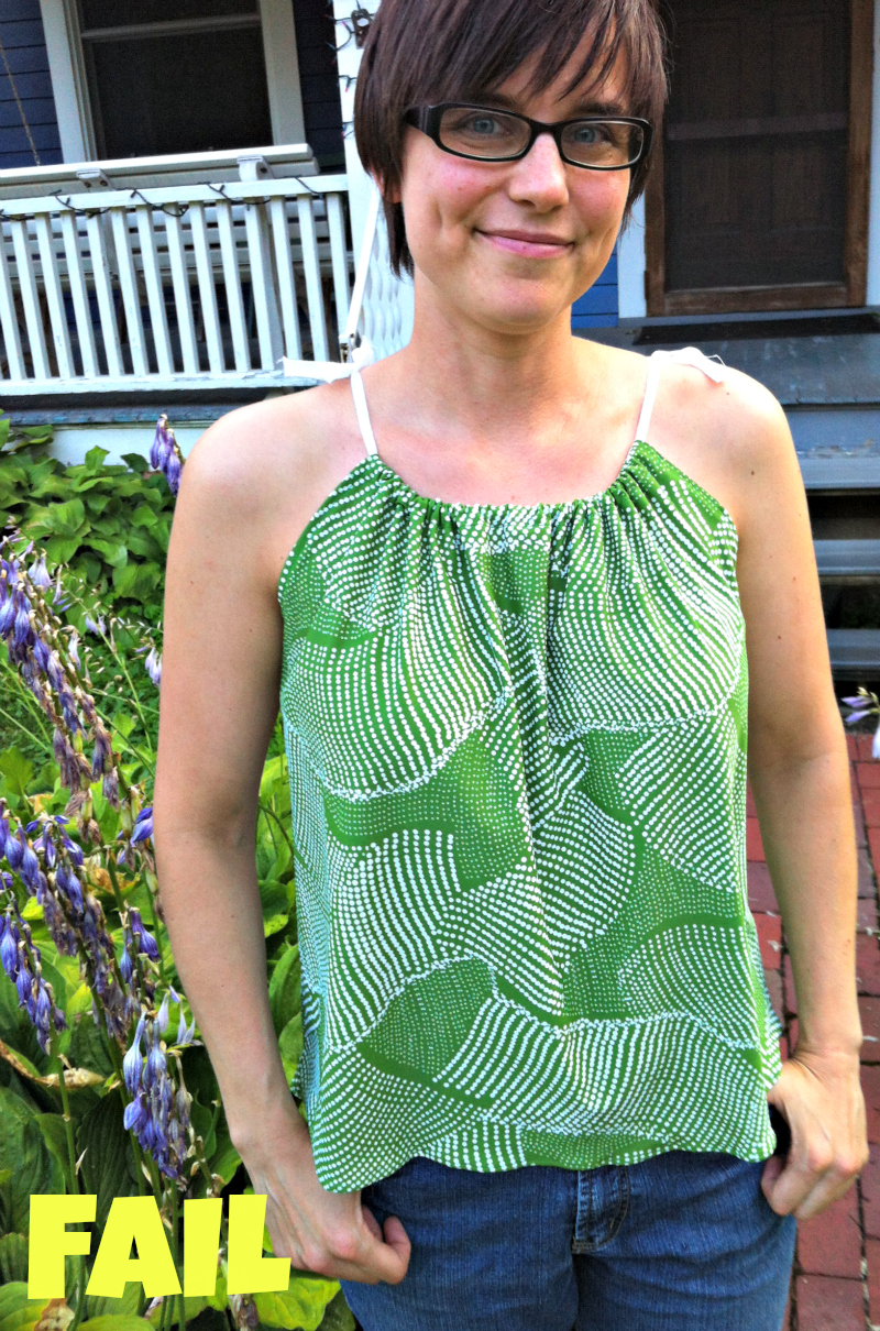 pass/fail sewing: Halter Top: FAIL