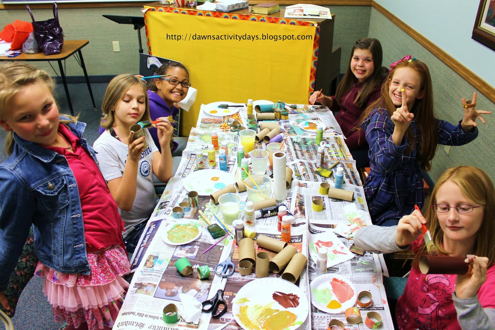 Dawn's LDS Activity Days: Developing Talents- Napkin Rings