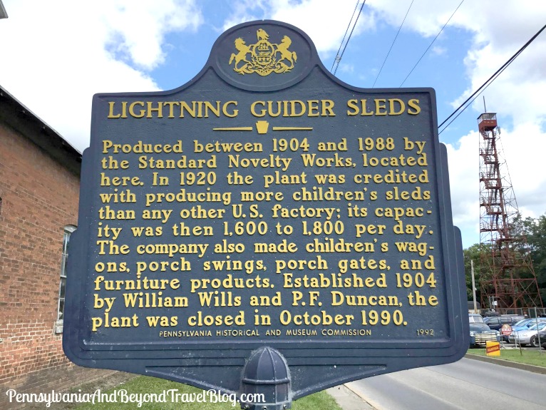 Pennsylvania & Beyond Travel Blog: Lightning Guider Sleds Historical ...