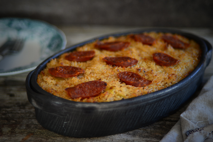 Lemon & Vanilla: Rice with Chicken, Farinheira and Chorizo / Arroz de ...