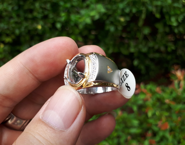 CNC virtual: Jual: Ring Perak Hongkong 925 Mewah Kombinasi Silver Gold ...