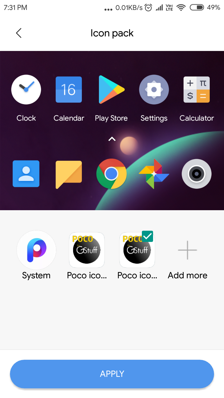 Poco icon pack for any Android device